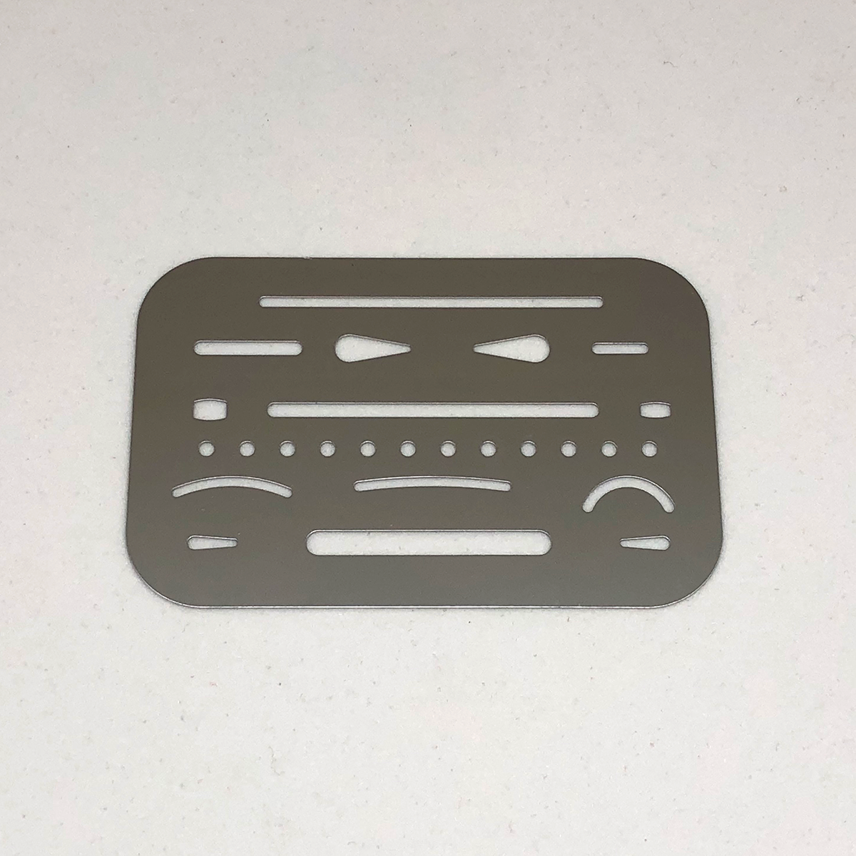 Stainless Steel Erasing Shield - Draw Botanical