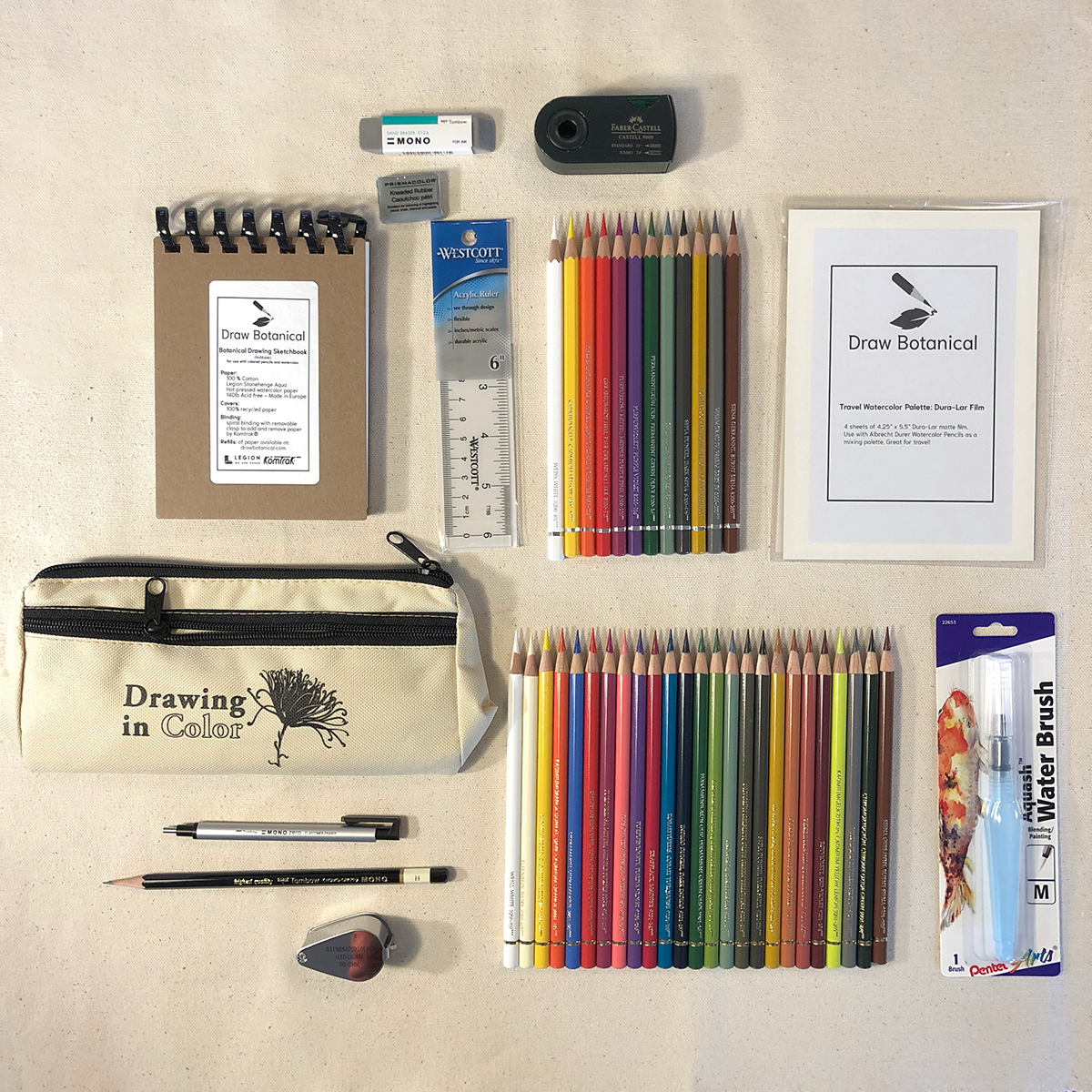 Art Supply Kit: Traveler - Draw Botanical